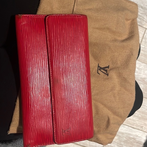 Louis Vuitton | Bags | Lv Red Wallet | Poshmark